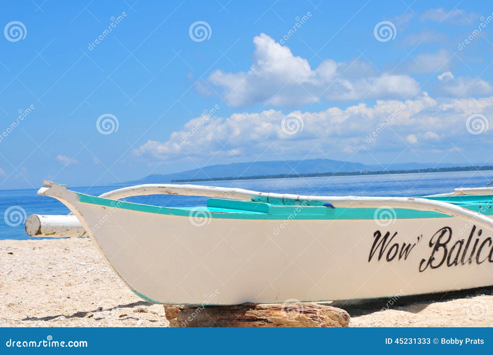 Boat on the Beach stock image. Image of shell, boat, philippines - 45231333