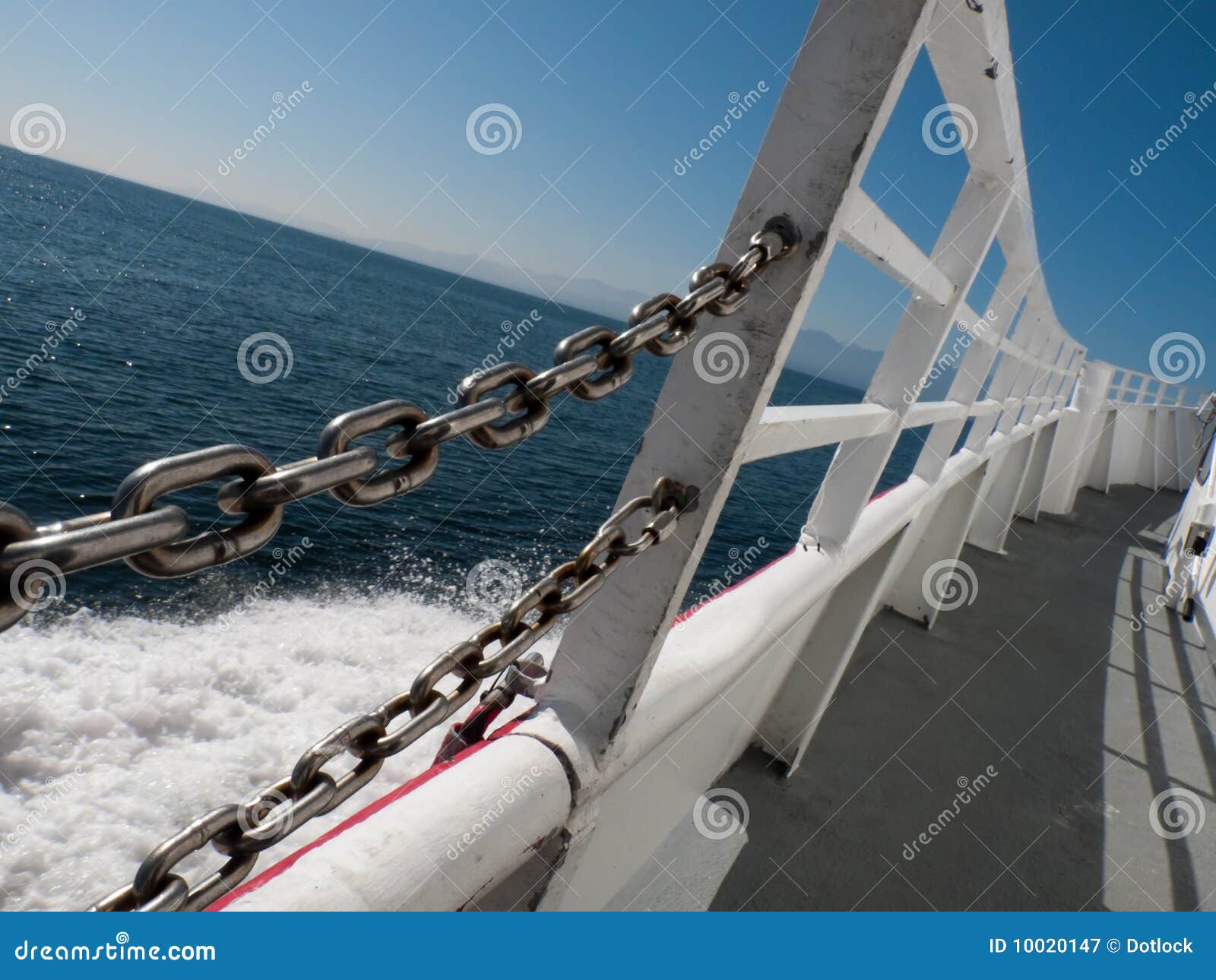 Boat on Blue Sea stock image. Image of season, destination - 10020147