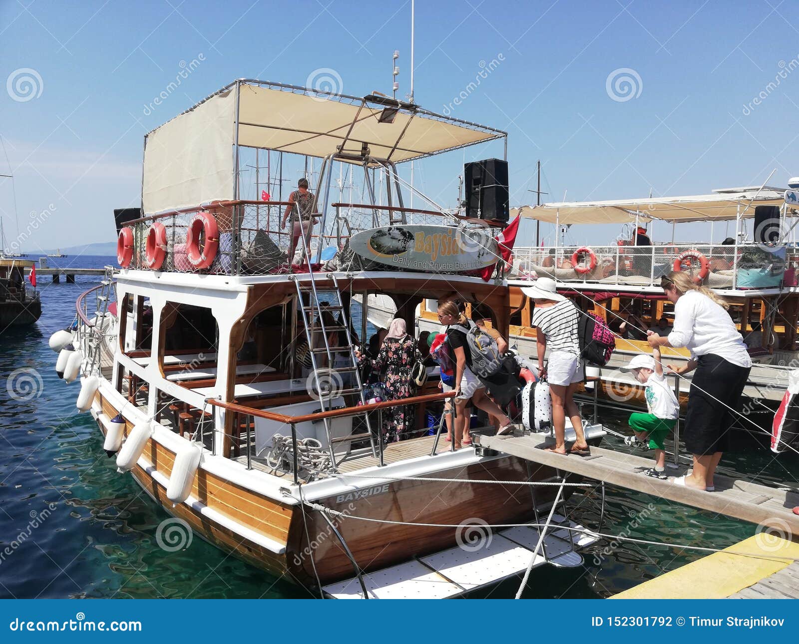 Boat editorial photography. Image of walk, boattrip - 152301792