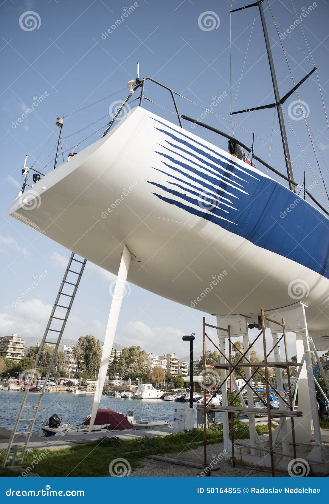 Boat bottom stock image. Image of shipyard, propeller - 50164855