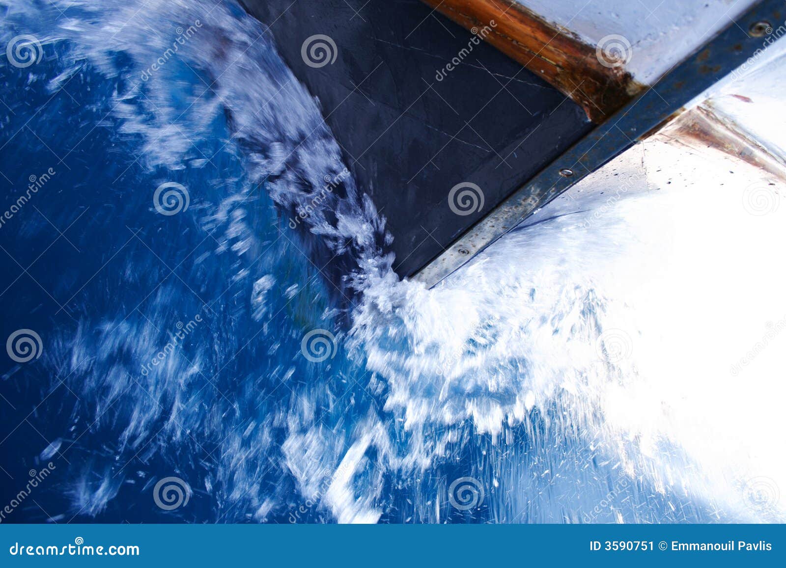 Boat bow in water stock image. Image of spray, splashes - 3590751