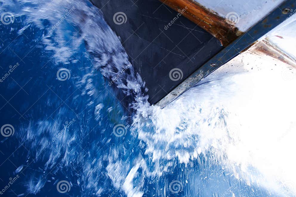 Boat bow in water stock image. Image of spray, splashes - 3590751