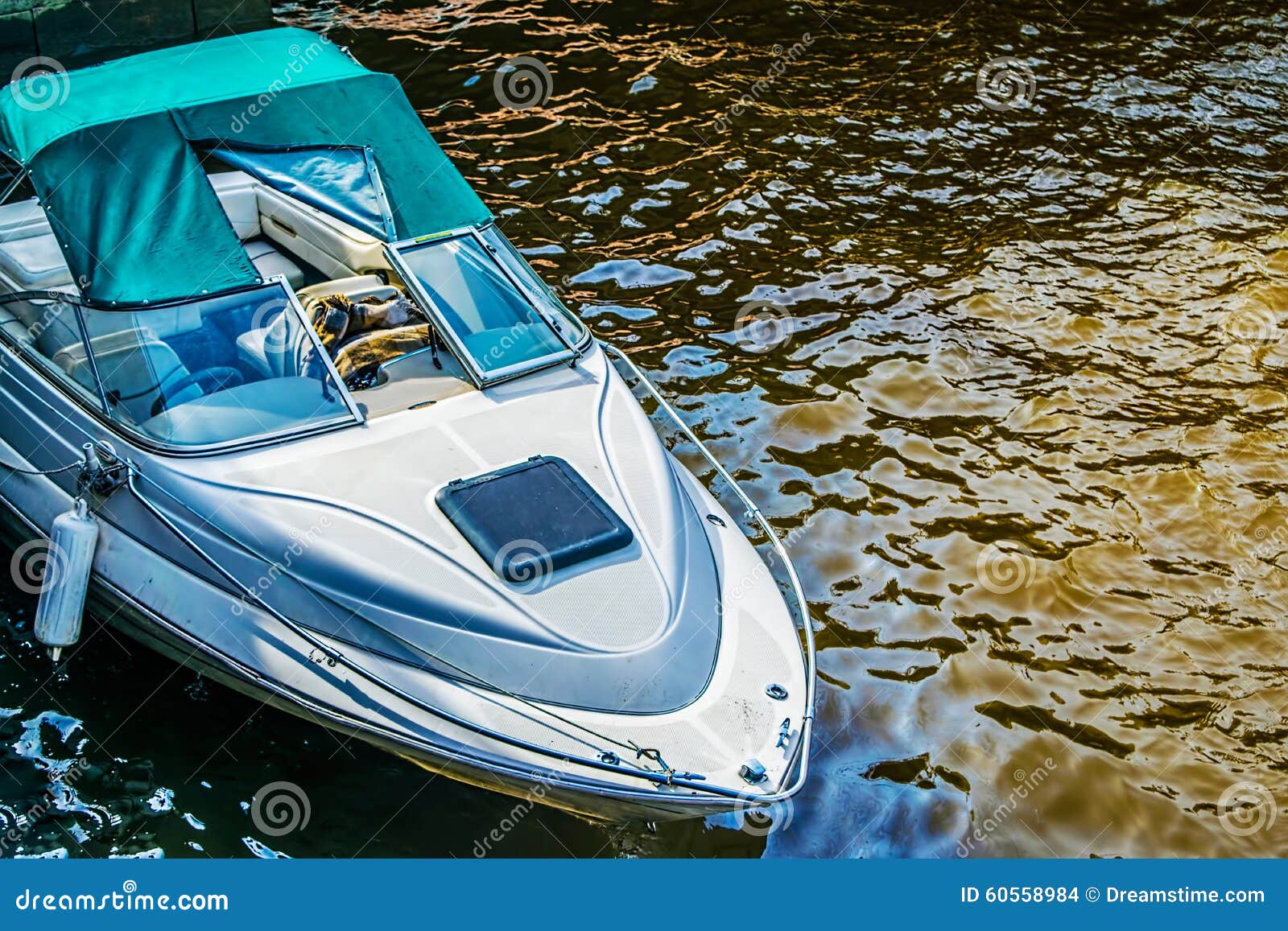 Boat stock photo. Image of bright, moored, river, summer - 60558984