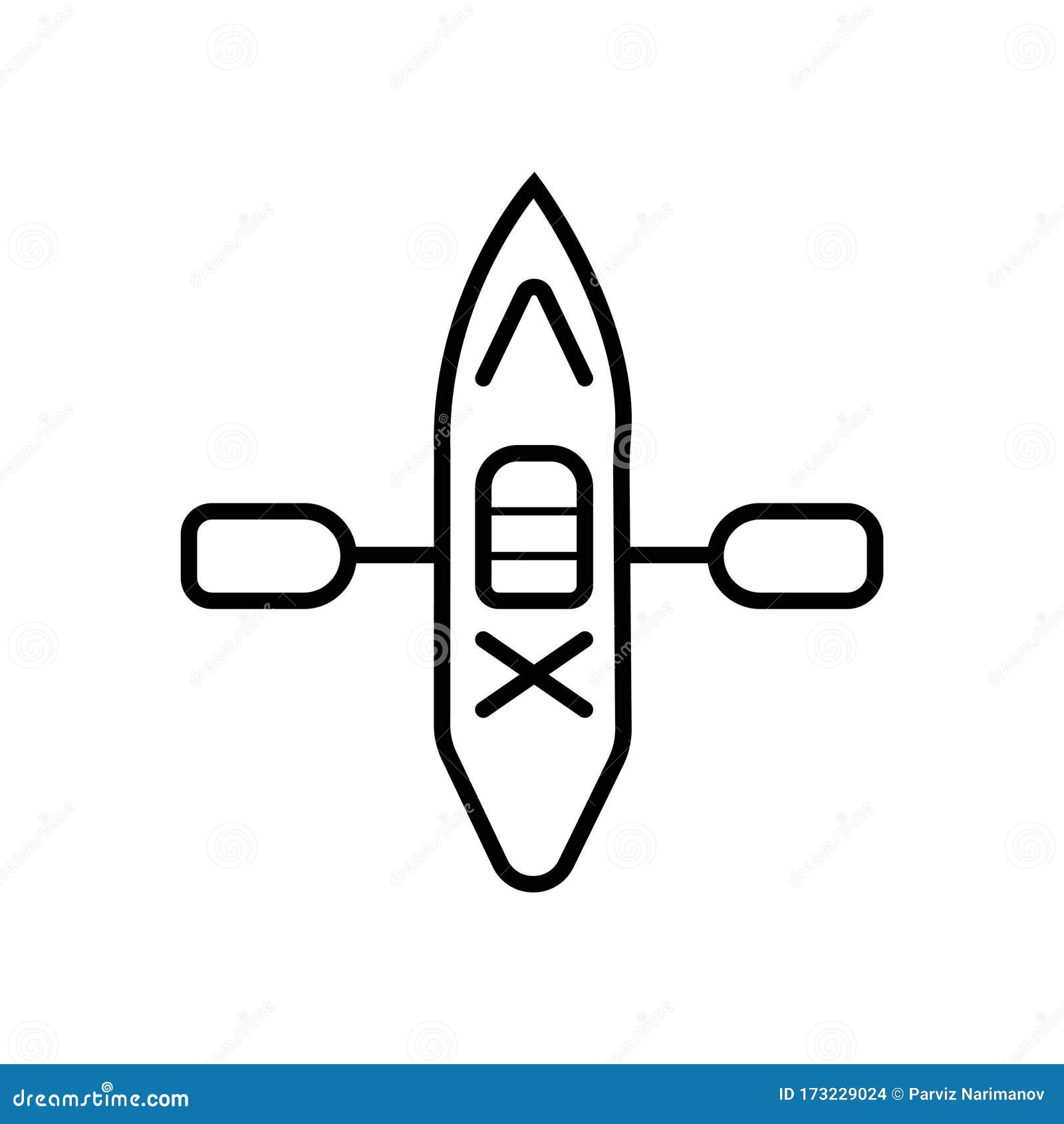 Boat, Canoe, Kayak, Ship Icon Vector Stock Vector - Illustration of ...