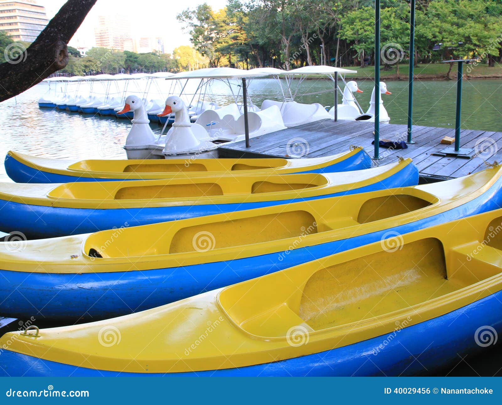 Boat in the city park stock photo. Image of nature, water - 40029456