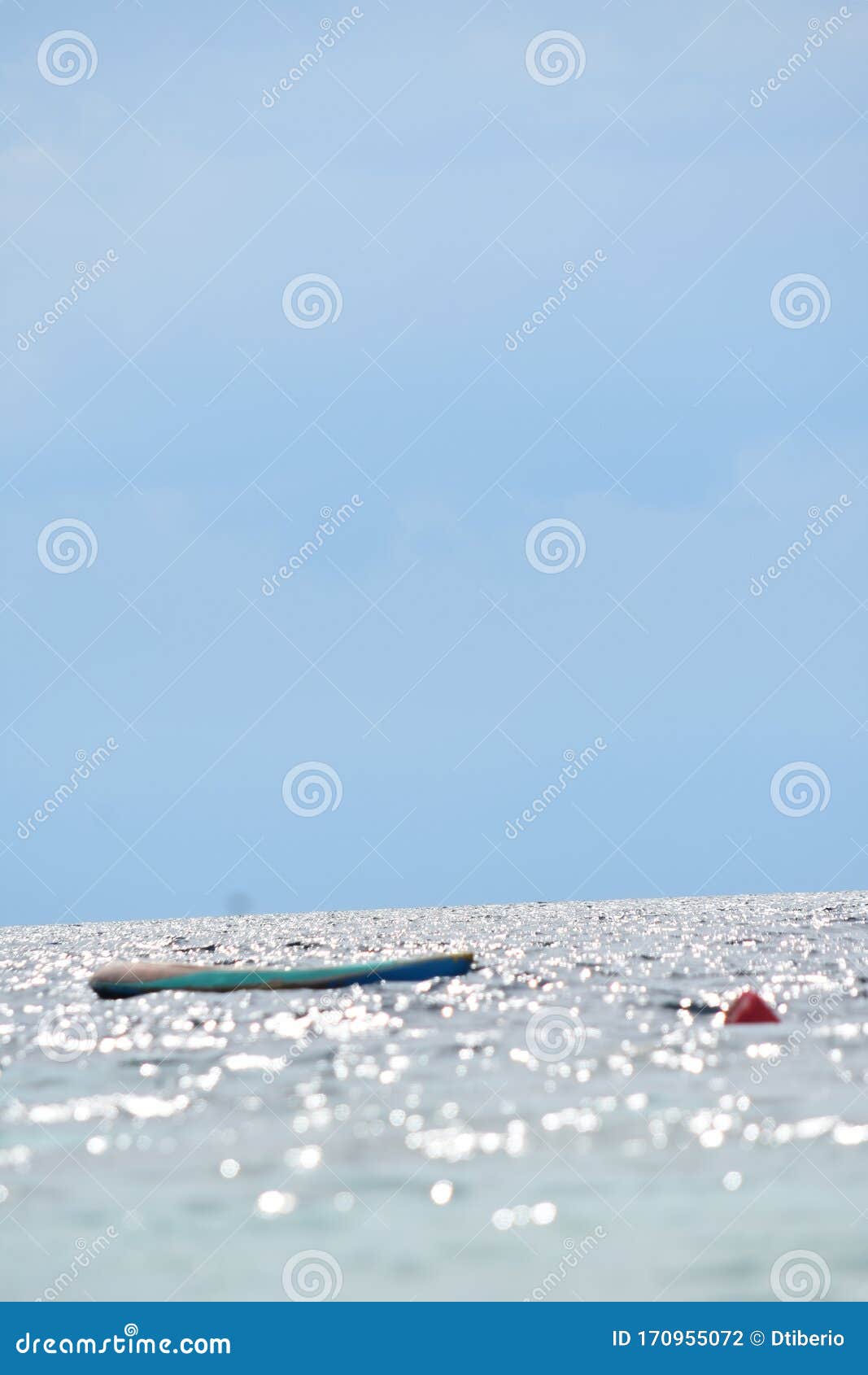 Boat or Debris Floating in Ocean Stock Photo - Image of refuse ...