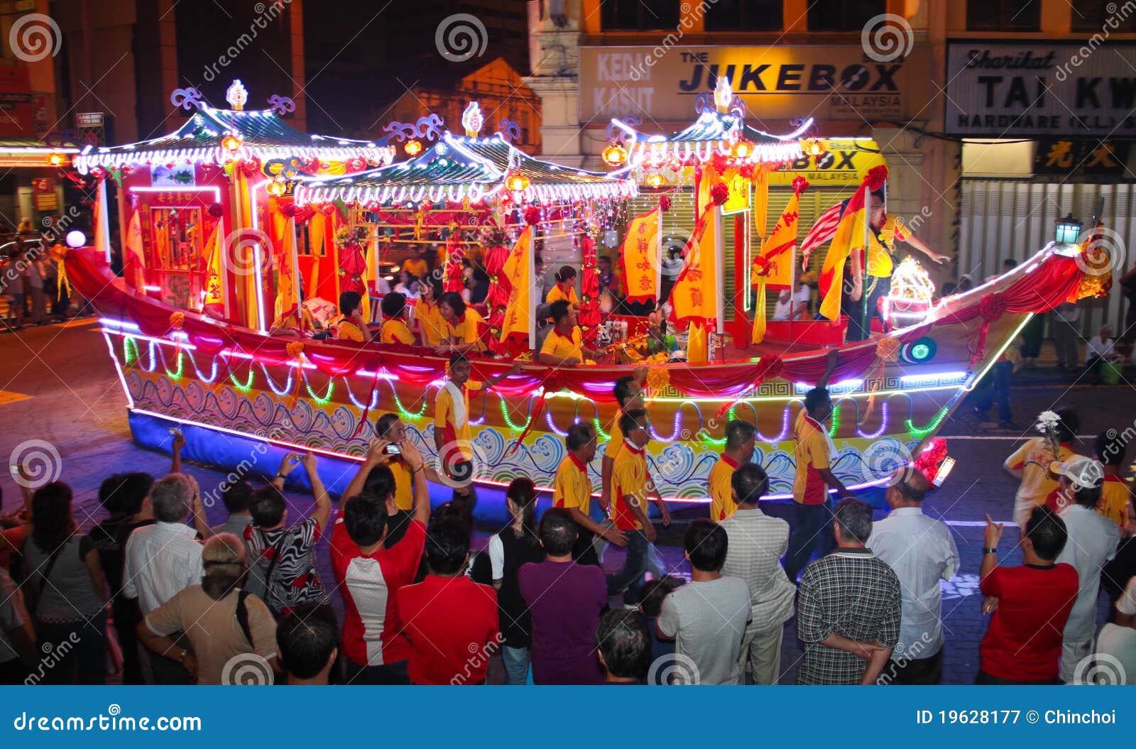 Boat Design Floats at Wesak Procession 2011 Editorial Photography ...