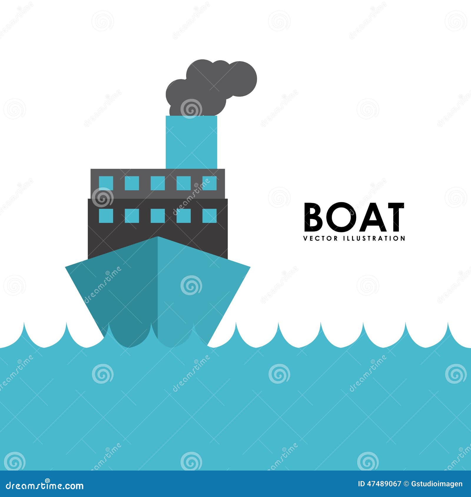 Boat design stock vector. Illustration of ship, sailing - 47489067
