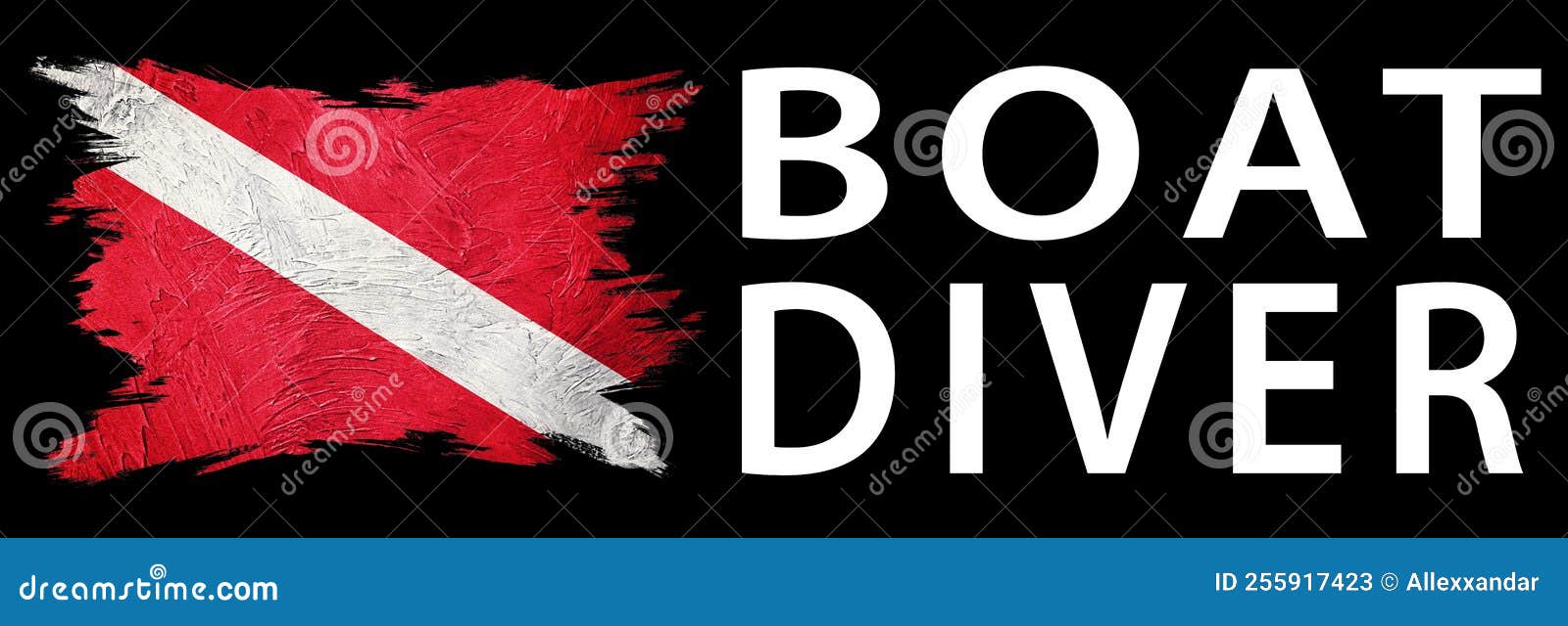 Boat Diver, Diver Down Flag, Scuba Flag Stock Illustration ...