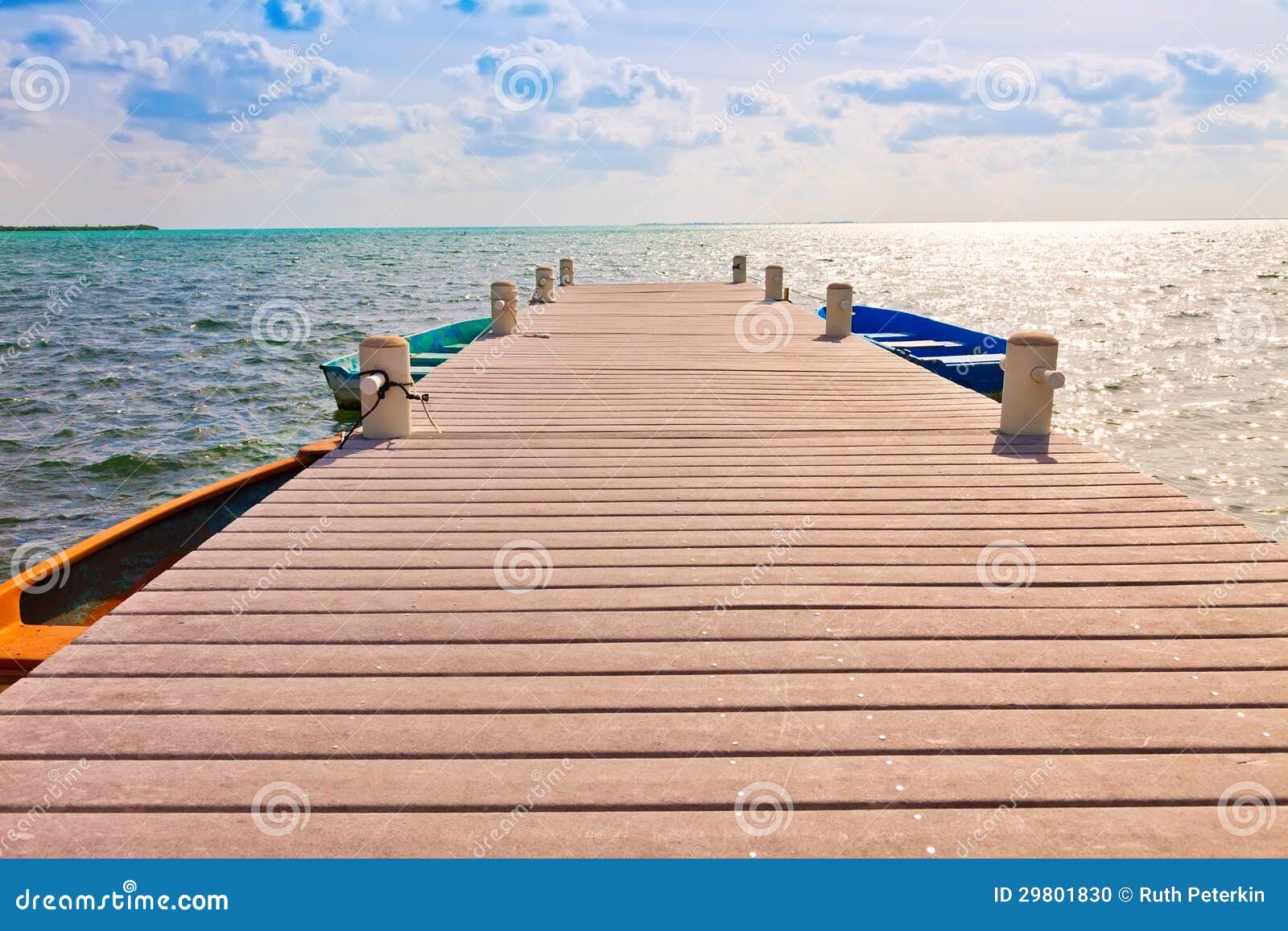 Boat Dock stock photo. Image of natural, seven, mile - 29801830