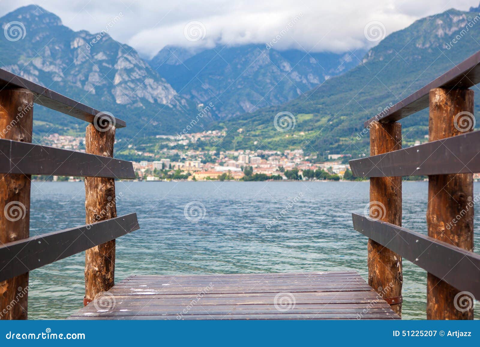 Boat Dock on Como Lake in Italy Stock Image - Image of environment ...