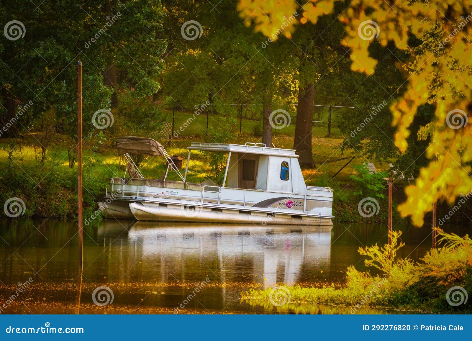Boat at Dock stock photo. Image of landscape, barling - 292276820