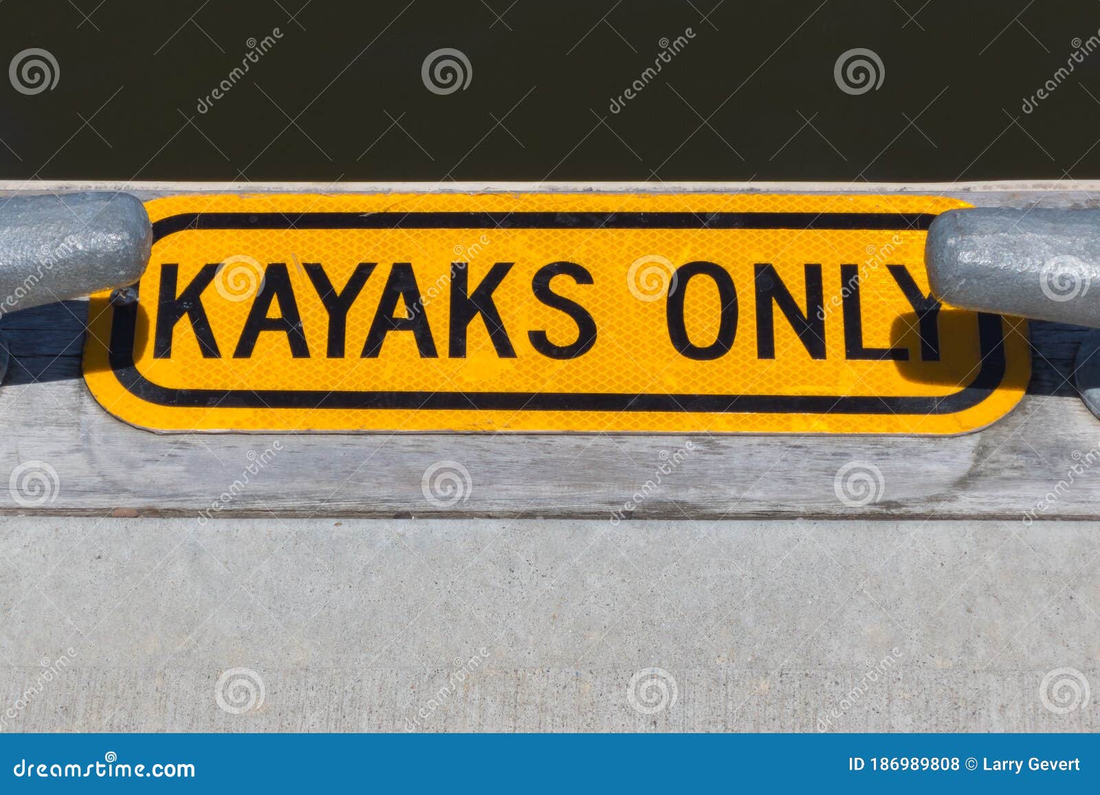Boat Dock Hardware, Kayaks only Stock Photo - Image of fisherman, cleat ...