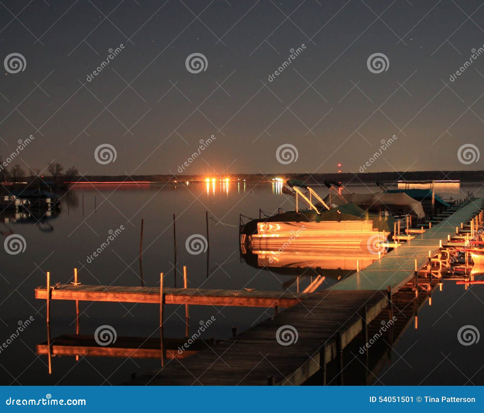 Boat Dock editorial photo. Image of night, erie, lake - 54051501