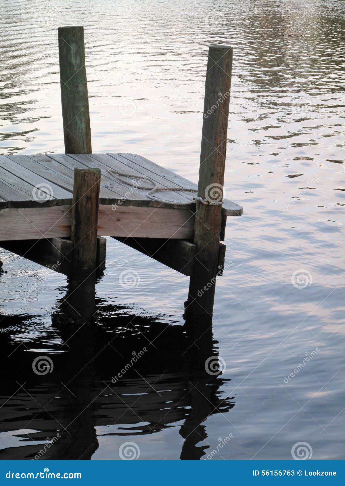 Boat Dock Reflection stock image. Image of anchored, landing - 56156763