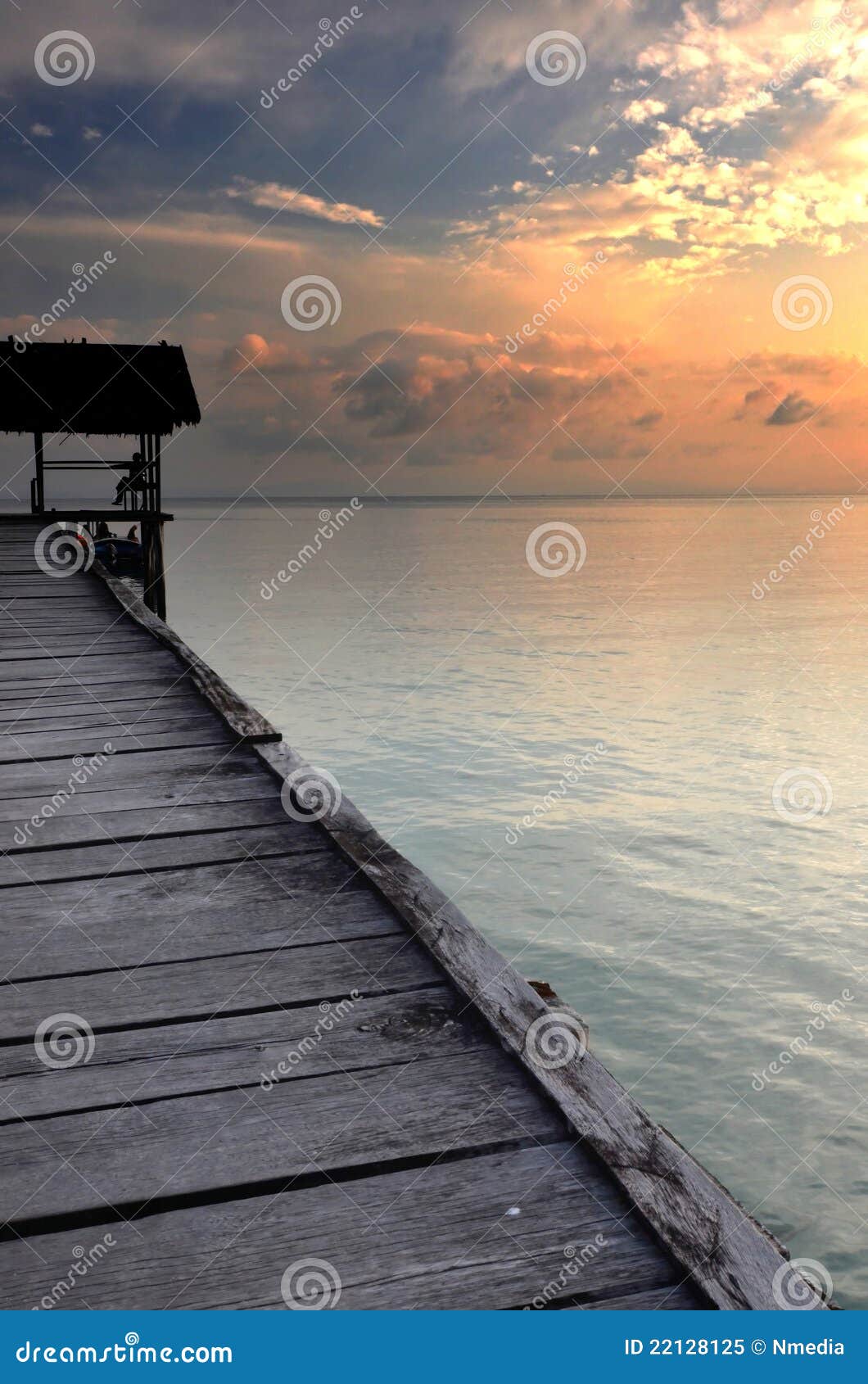 Boat dock on sunset stock image. Image of vacation, ocean - 22128125