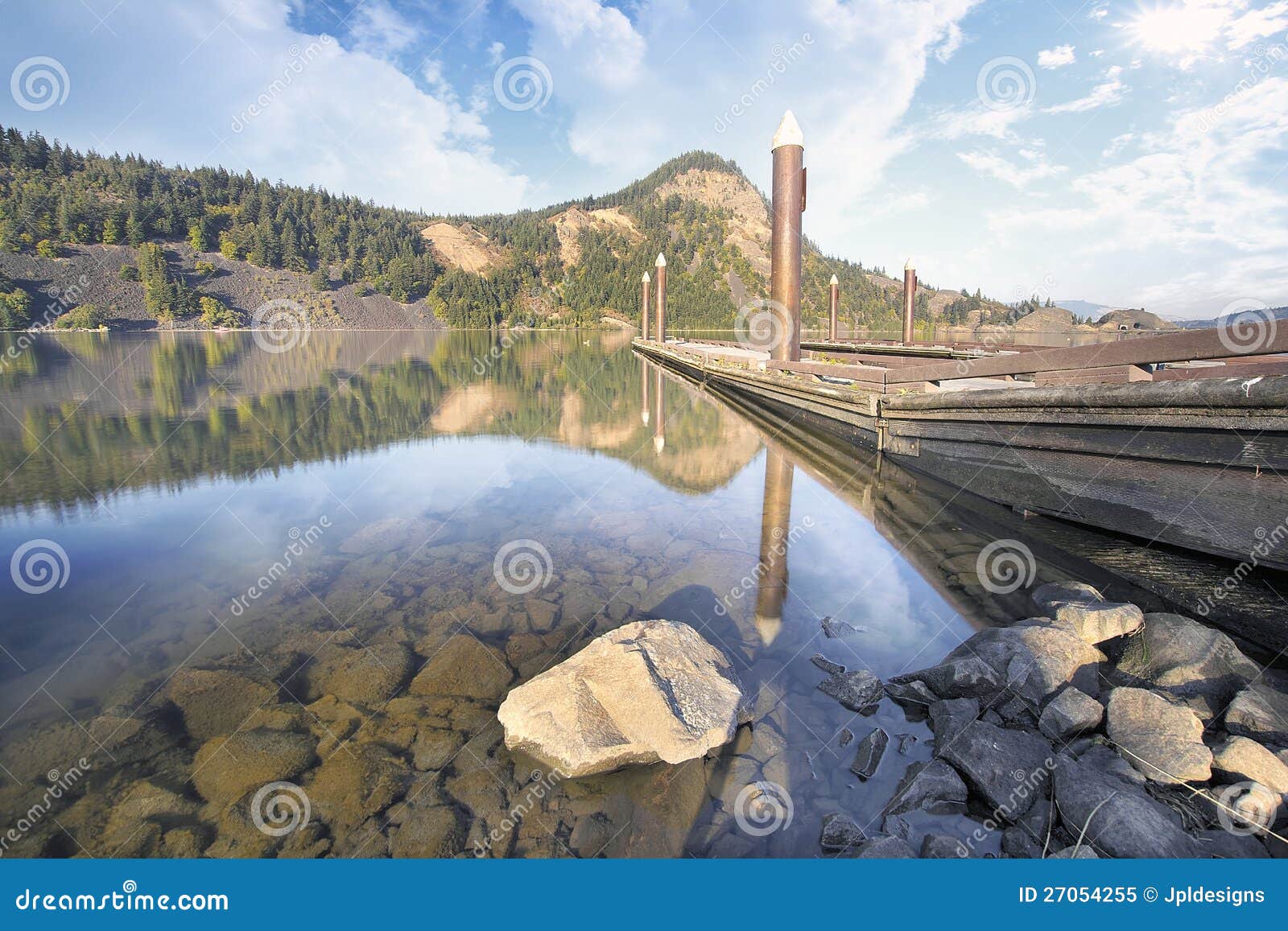 Boat Docks at Drano Lake Washington Stock Image - Image of lake ...
