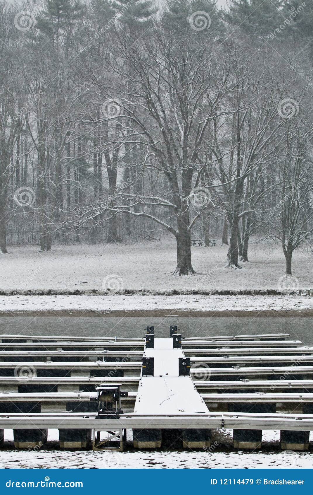 Boat Docks during Winter Storm Stock Image - Image of outdoors ...