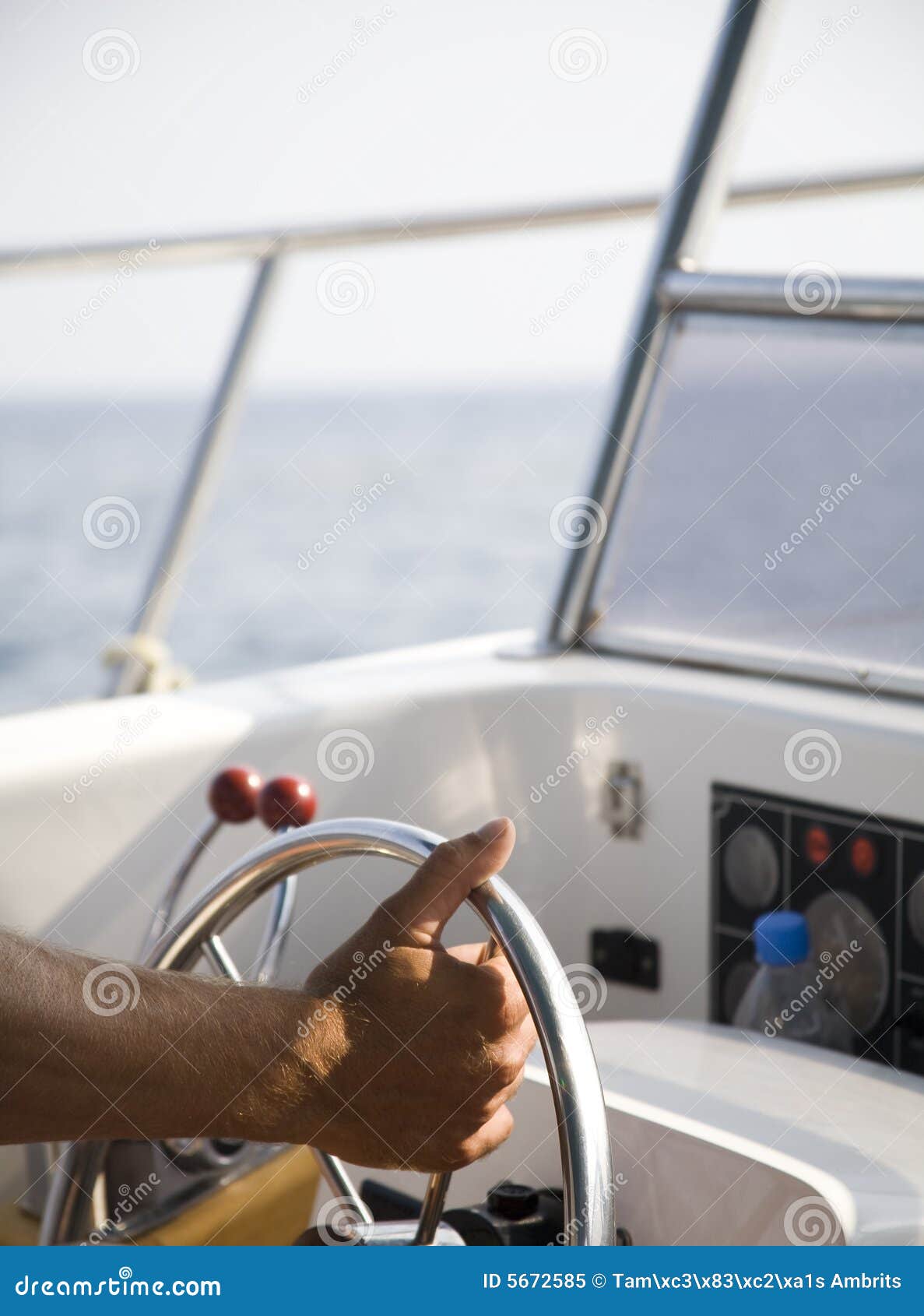 Boat driver stock image. Image of life, blue, background - 5672585