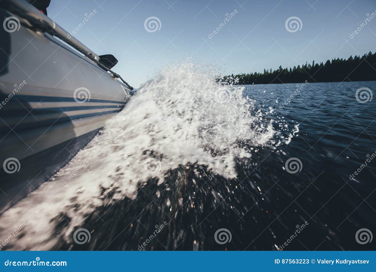 Boat Driving stock image. Image of blue, landscape, motor - 87563223
