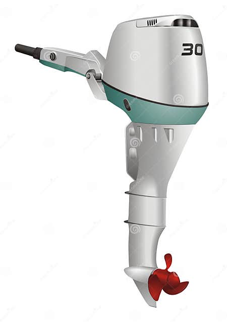 Boat engine stock vector. Illustration of equipment, machine - 16971681