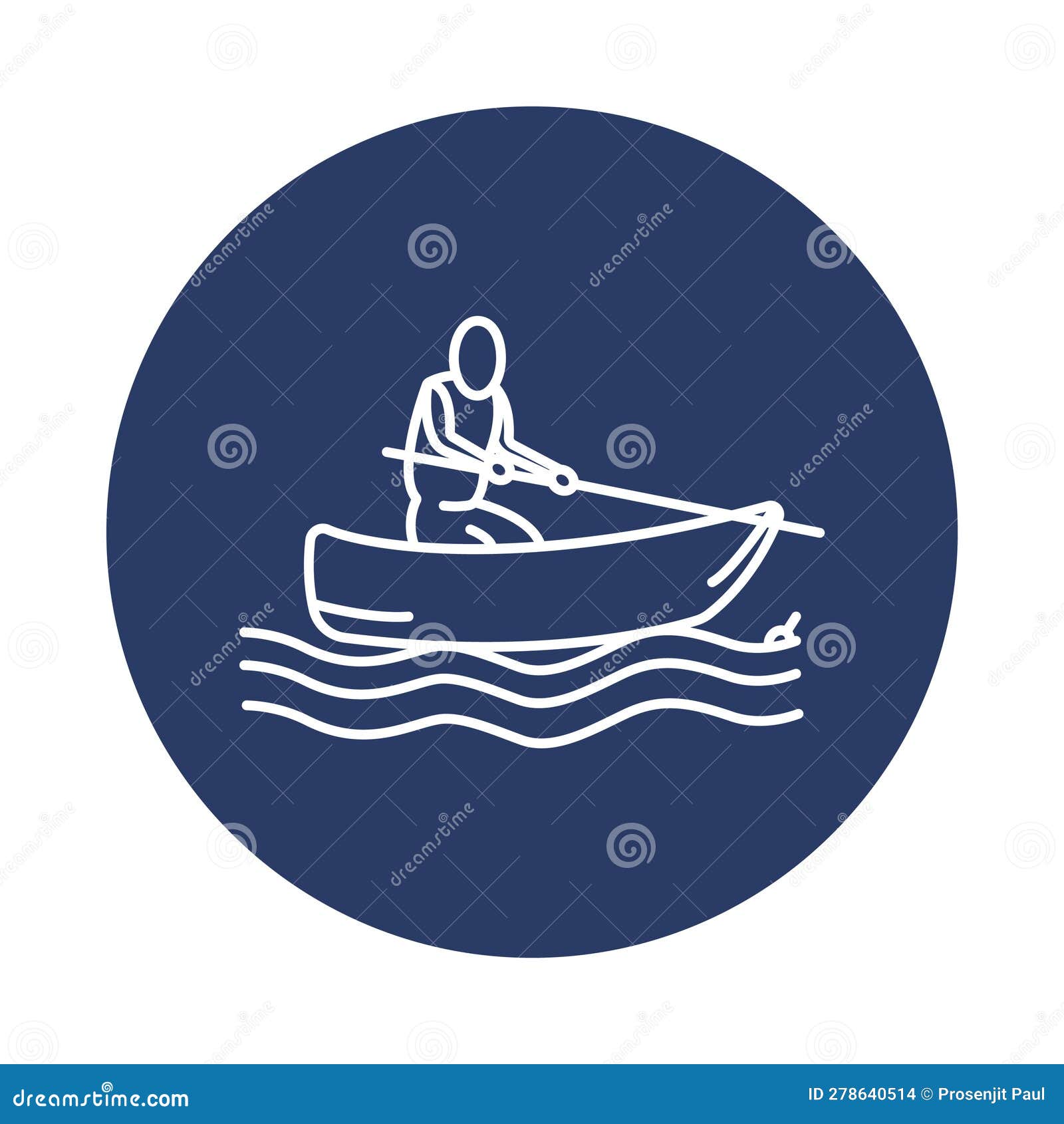 Boat, Fishing, Man, Fishing Boat Icon Stock Vector - Illustration of ...