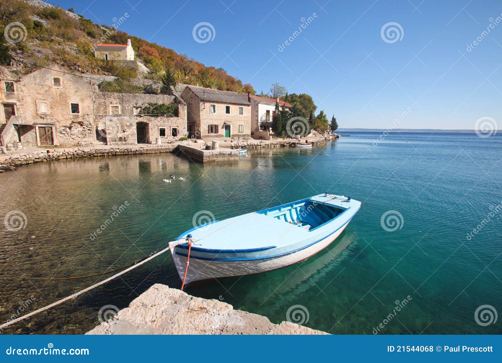 Boat in fishing village stock photo. Image of traditional - 21544068