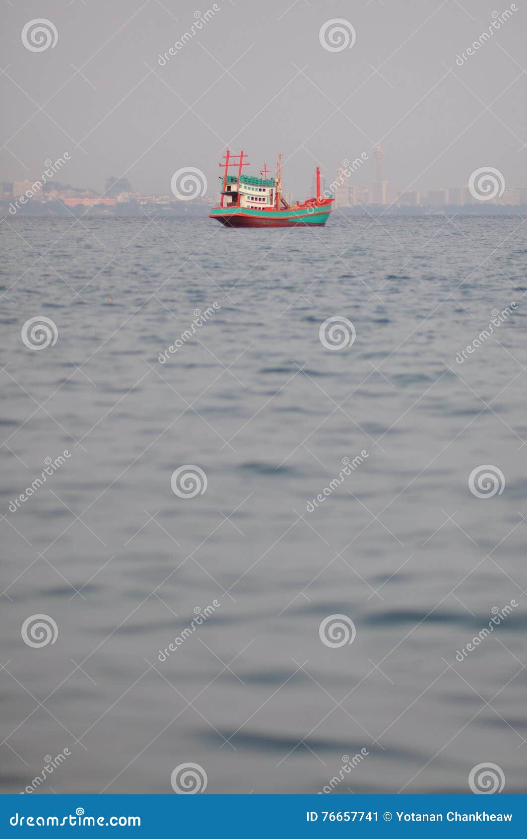 Boat Float on the Water it is the Transportation Stock Image - Image of ...