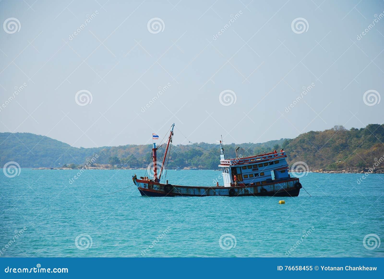 Boat Float on the Water it is the Transportation Stock Image - Image of ...