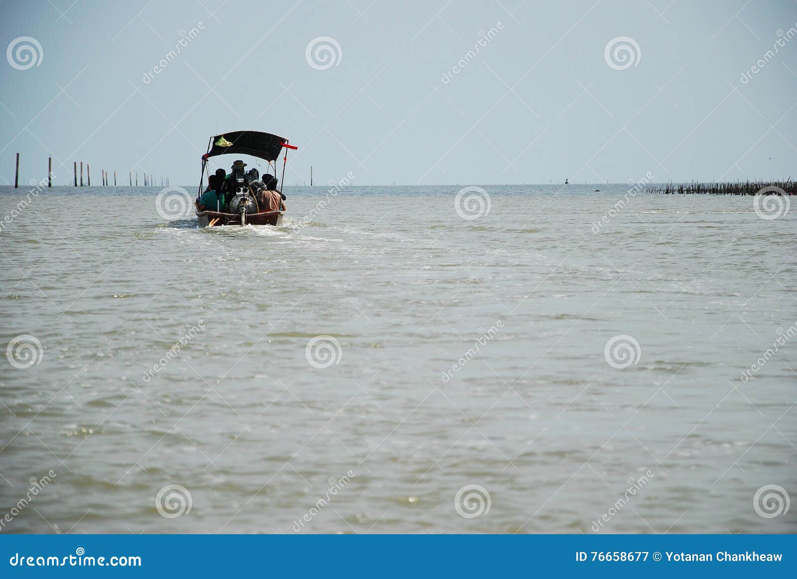 Boat Float on the Water it is the Transportation Stock Image - Image of ...