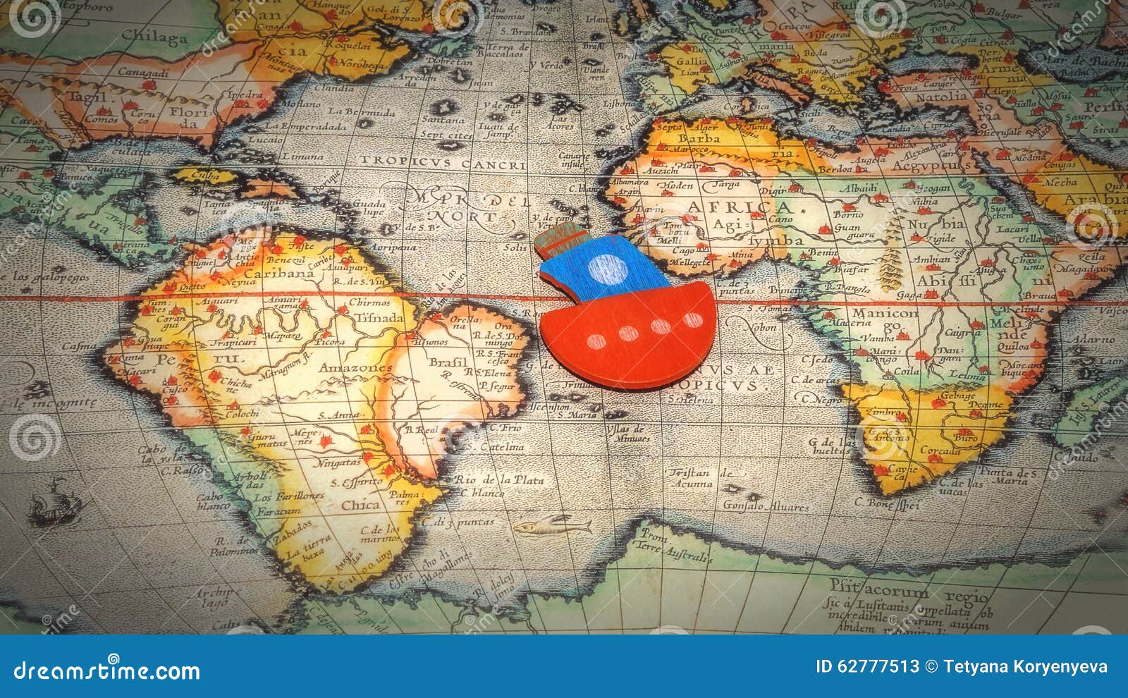 Boat Floating on the World Map Stock Image - Image of globe, landmark ...