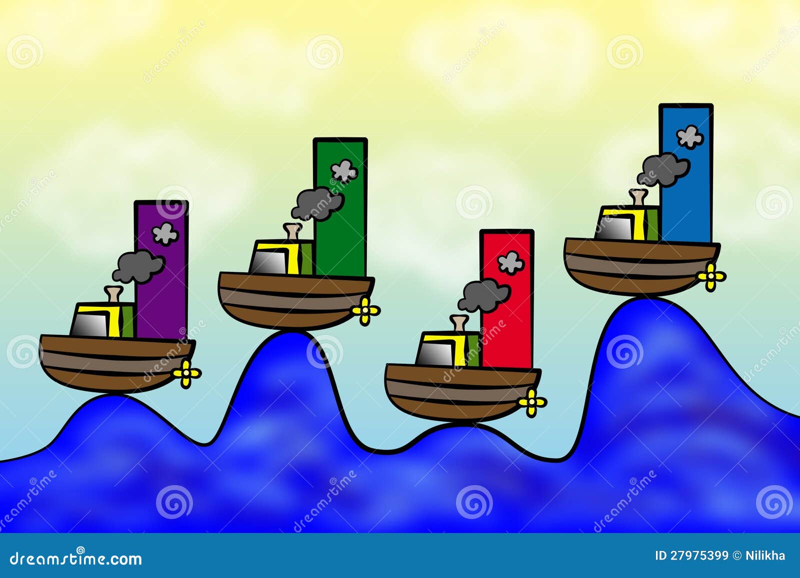 Boat graph stock illustration. Illustration of conceptual - 27975399
