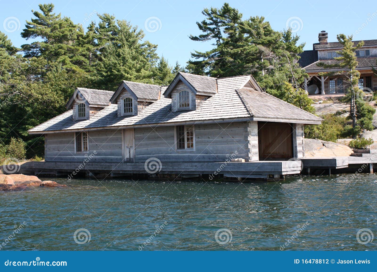 Boat House stock photo. Image of recreation, cottage - 16478812