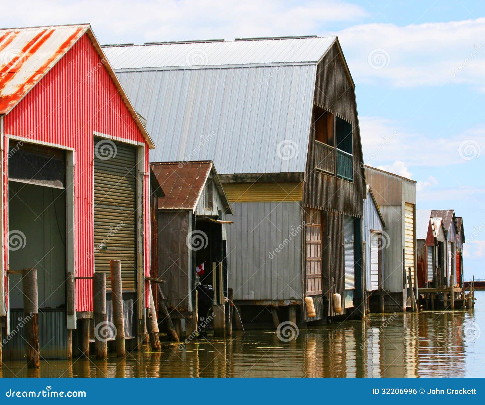 Boat Houses stock photo. Image of mooring, motorboats - 32206996