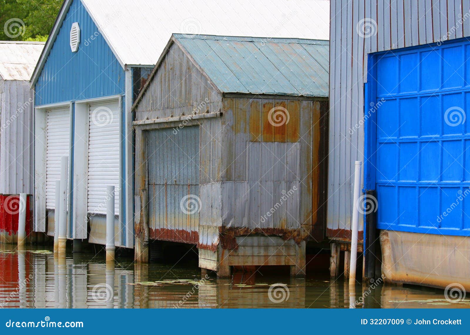 Boat Houses stock image. Image of slips, houses, motorboats - 32207009