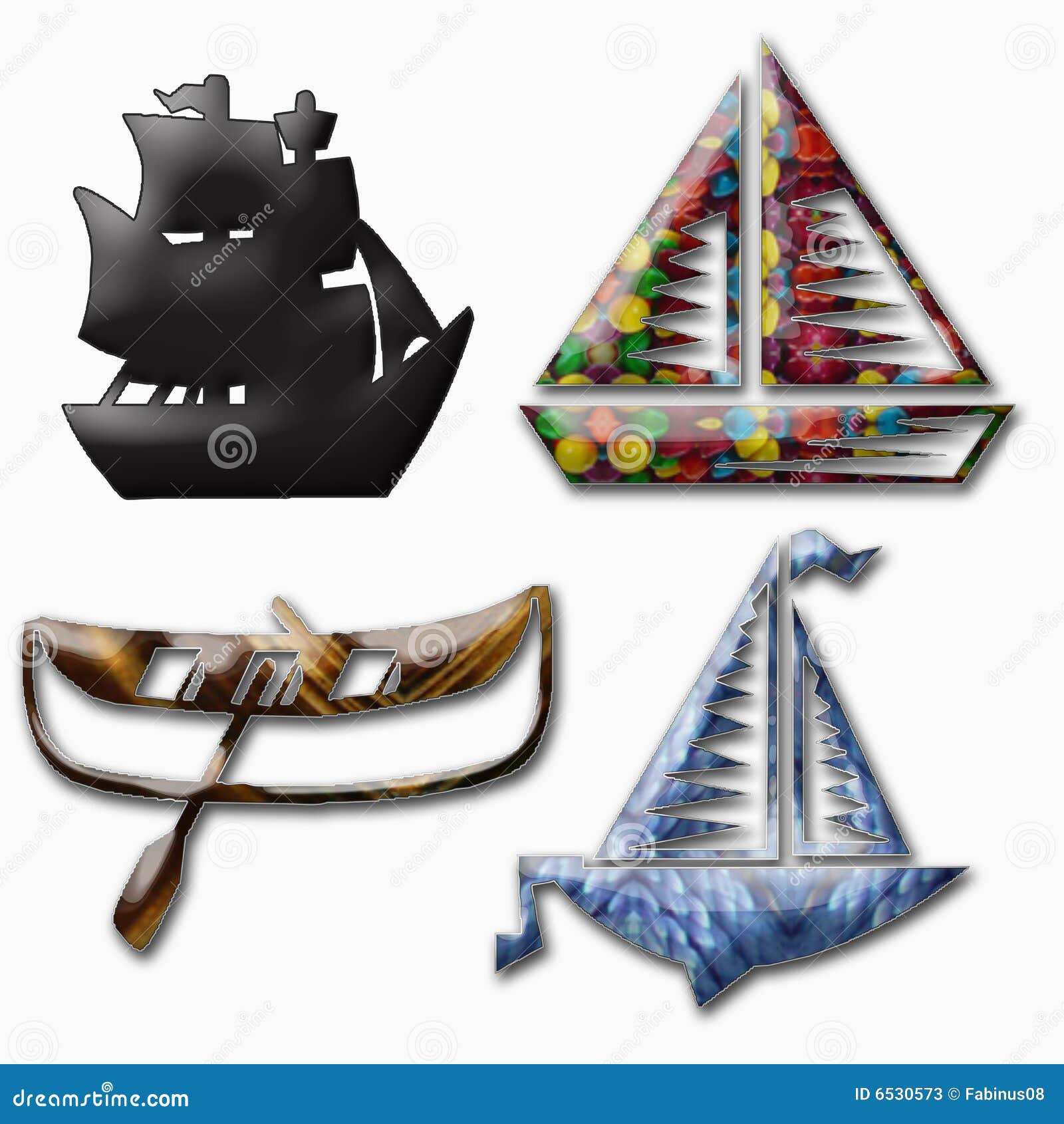 Boat icons stock illustration. Illustration of sail, color - 6530573