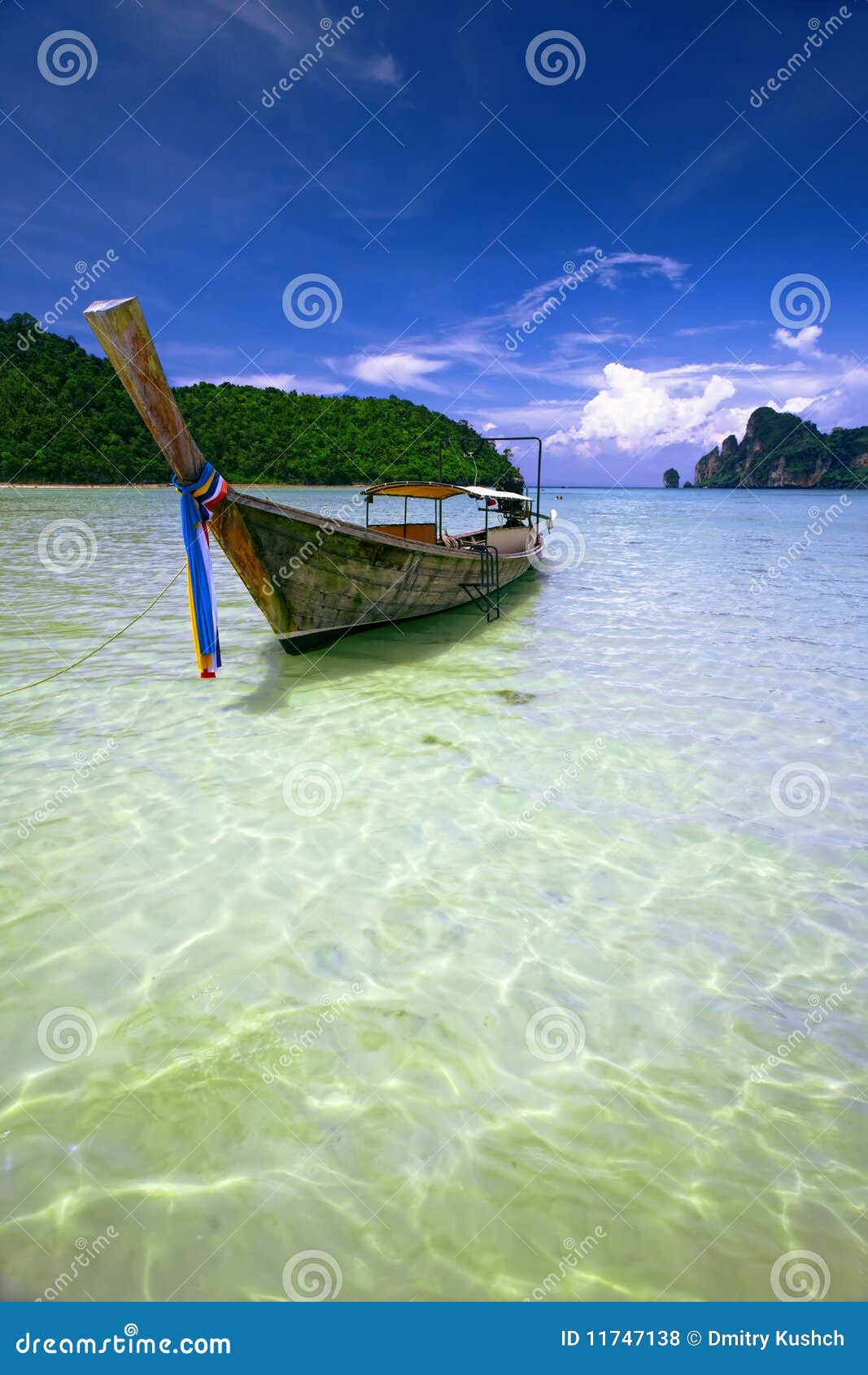 Boat in the lagoon stock photo. Image of relaxation, landscape - 11747138
