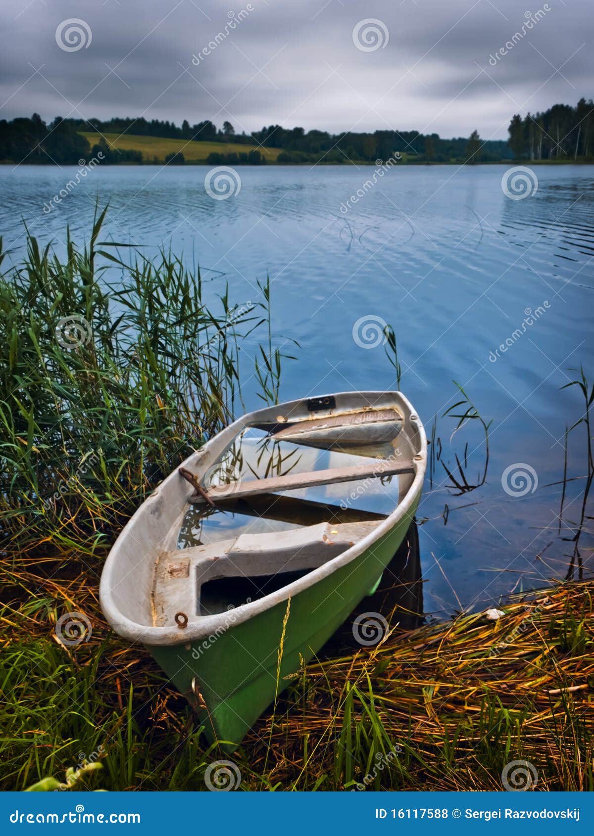 Boat at the lake stock photo. Image of river, landscape - 16117588