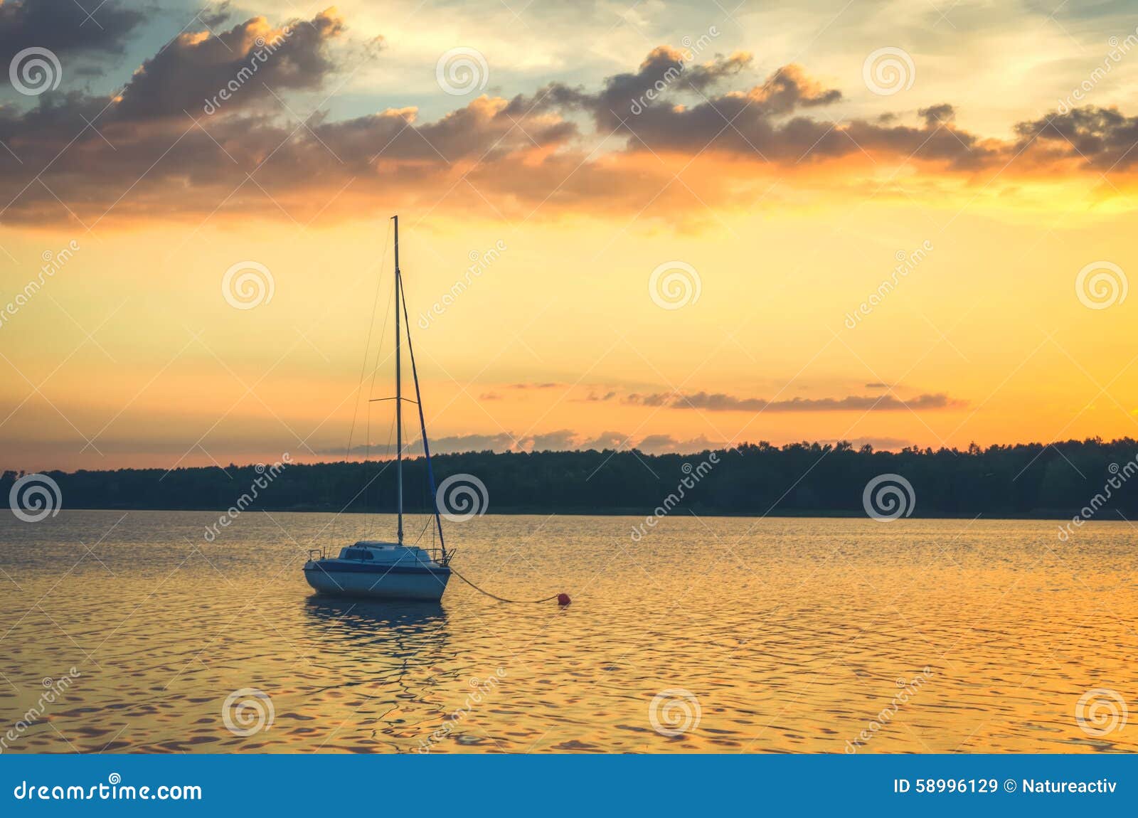 Boat in lake. stock image. Image of outdoor, blue, pier - 58996129
