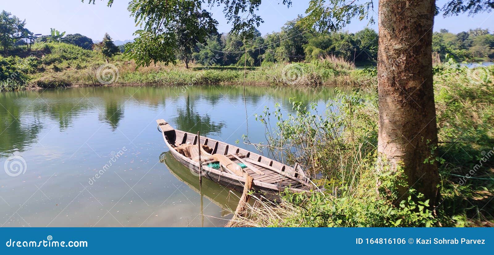 Boat on the lake stock photo. Image of dingy, water - 164816106