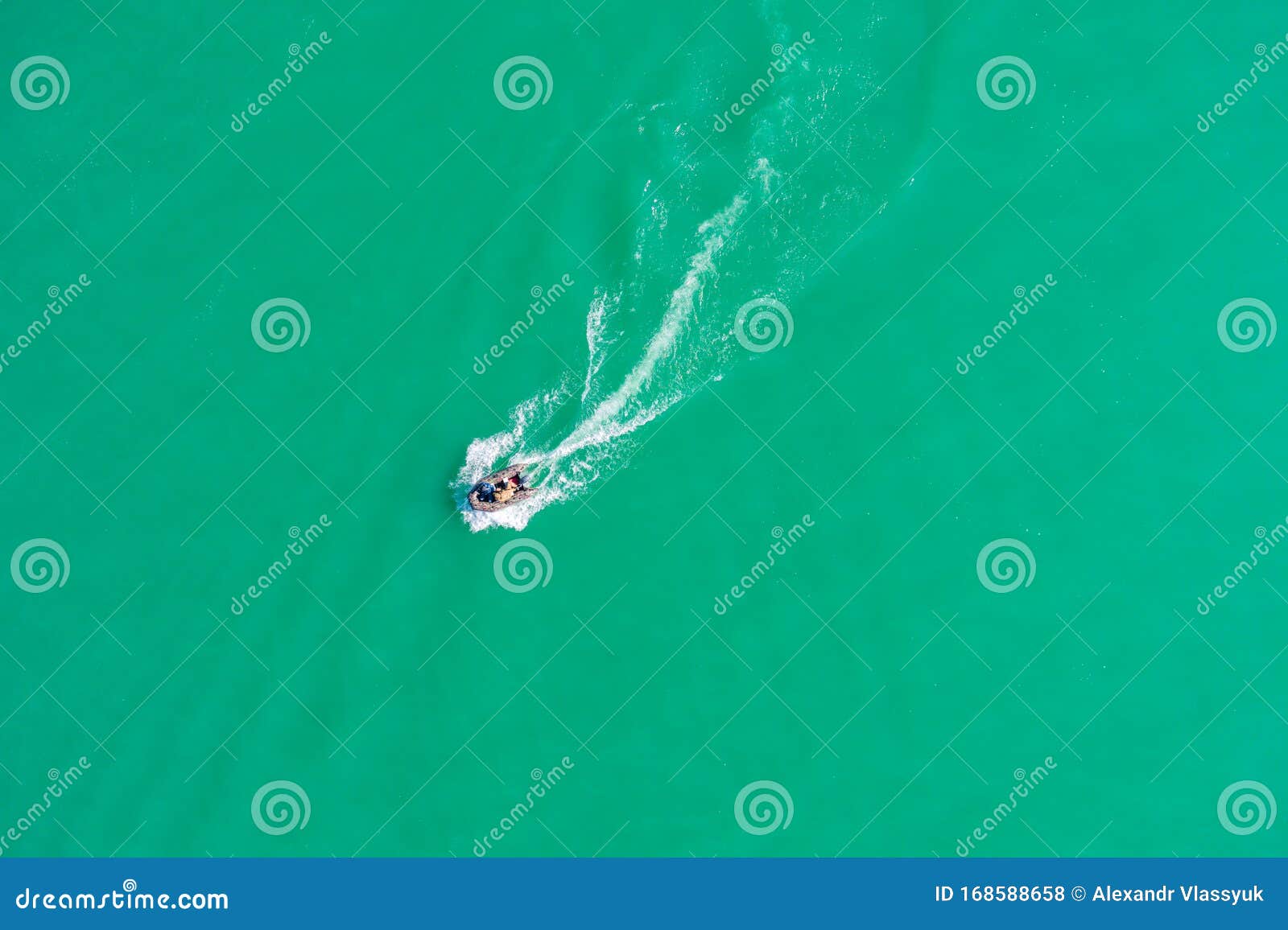 The Boat on the Lake, View from Above Stock Photo - Image of nature ...