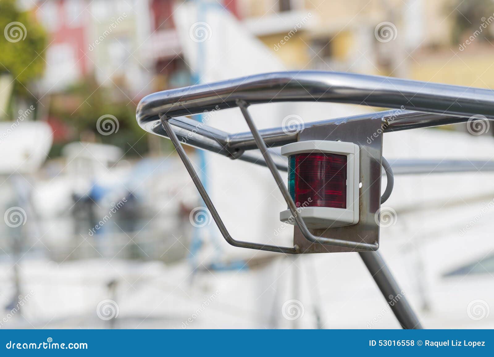 Boat light. stock photo. Image of night, navigation, signage - 53016558