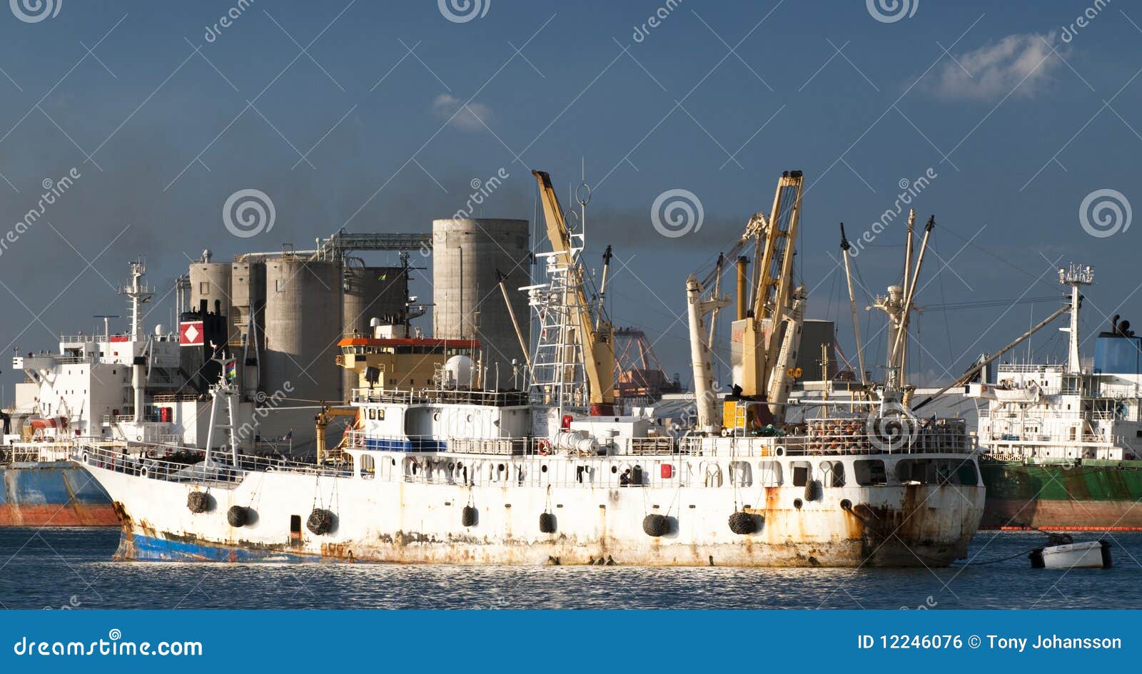 Boat loading stock photo. Image of export, terminal, industry - 12246076