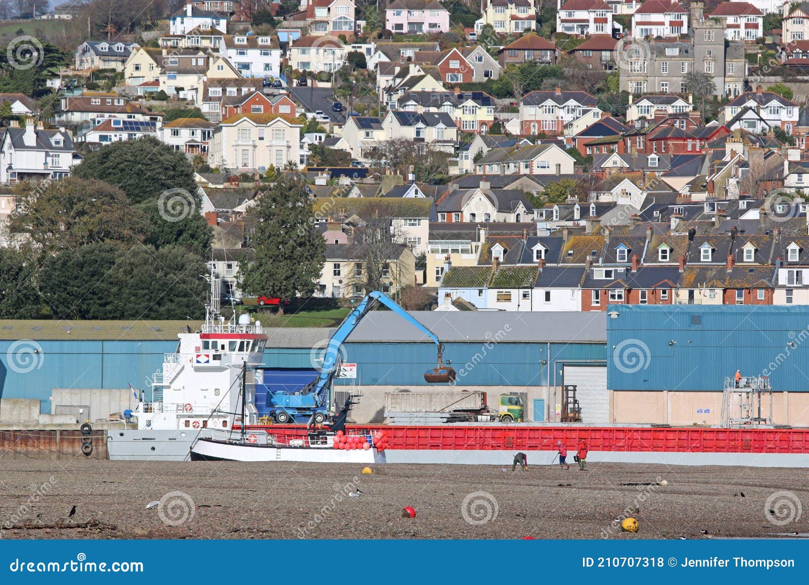 Boat Loading at Teignmouth Dock, Devon Editorial Stock Photo - Image of ...