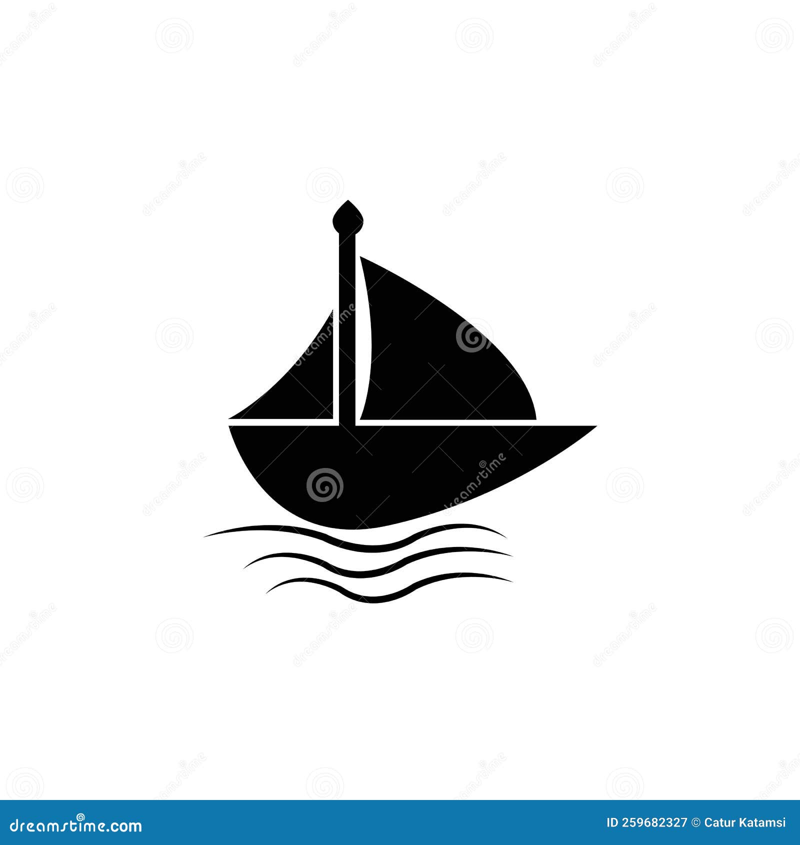 Boat Logo Icon Vector Design Stock Illustration - Illustration of ...