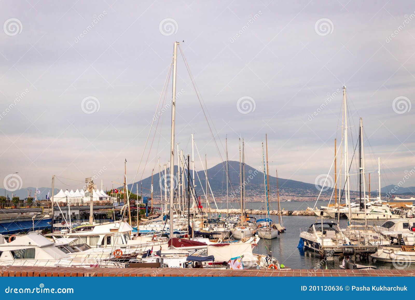Boat Marina and Waterfront in Naples Italy Stock Photo - Image of ...