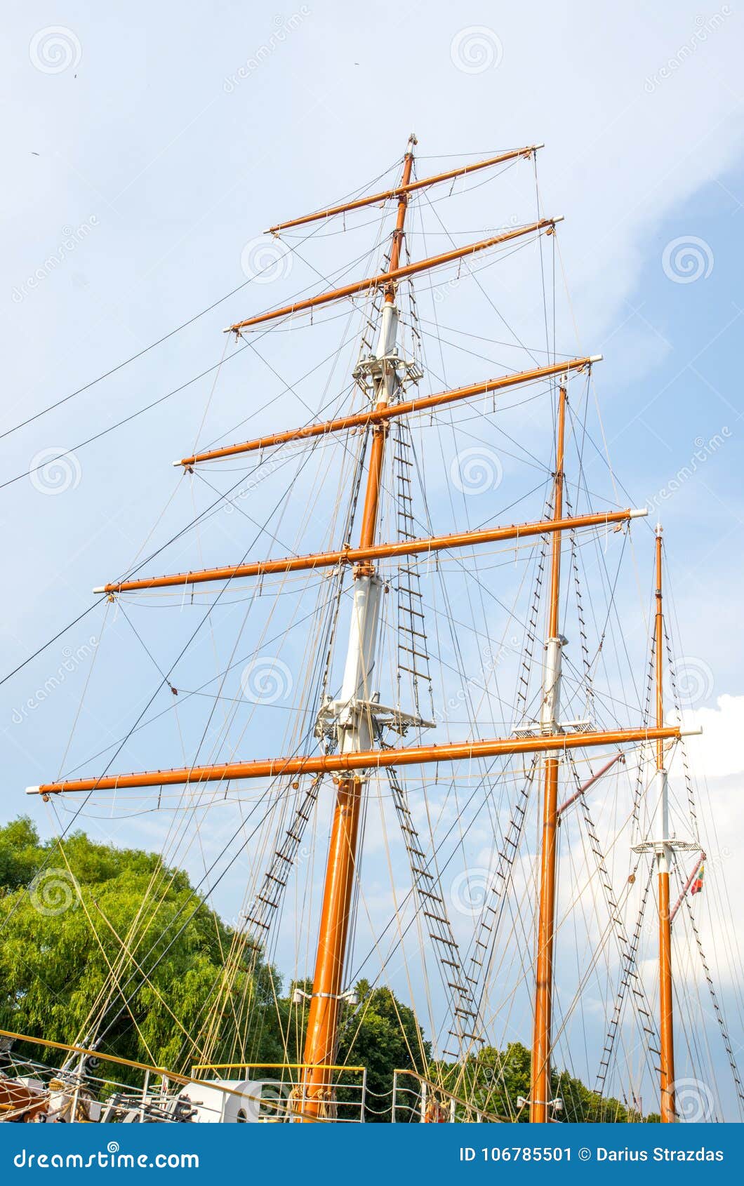 Two Boat Mast In Black And White Royalty-Free Stock Image ...