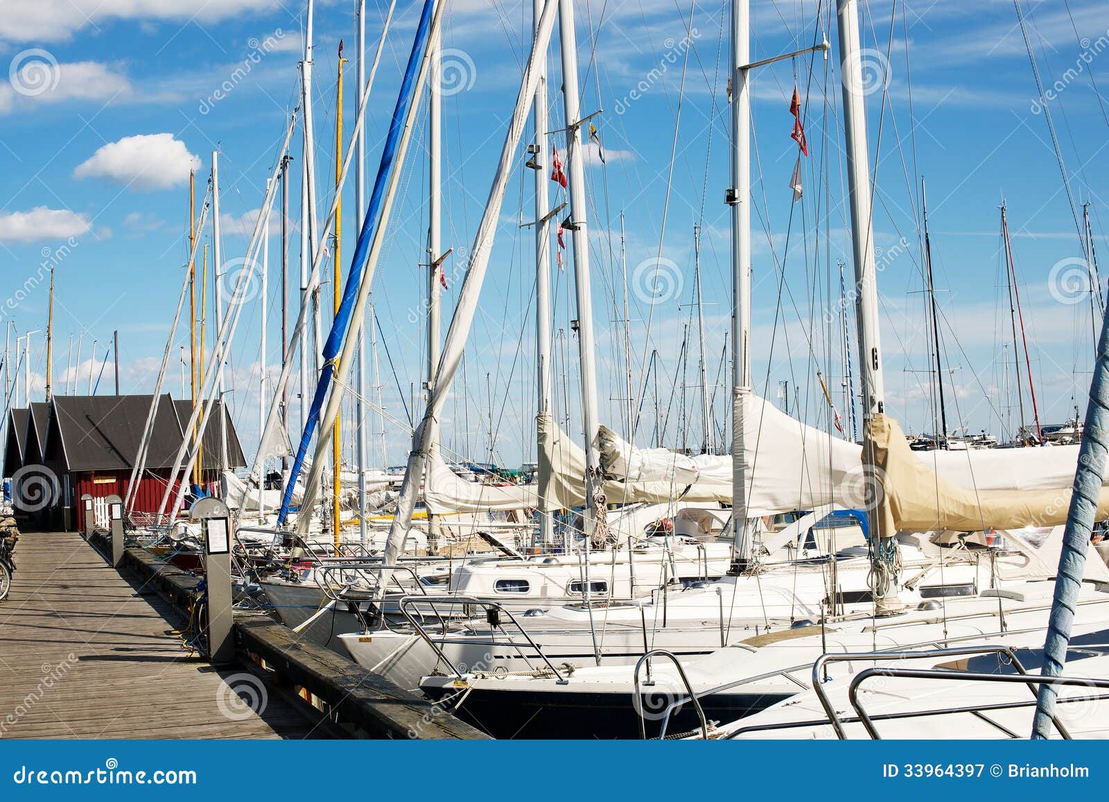 Boat masts stock image. Image of lake, ships, white, water - 33964397