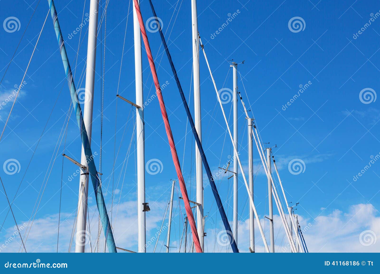 Boat masts stock photo. Image of nautical, boat, urban - 41168186