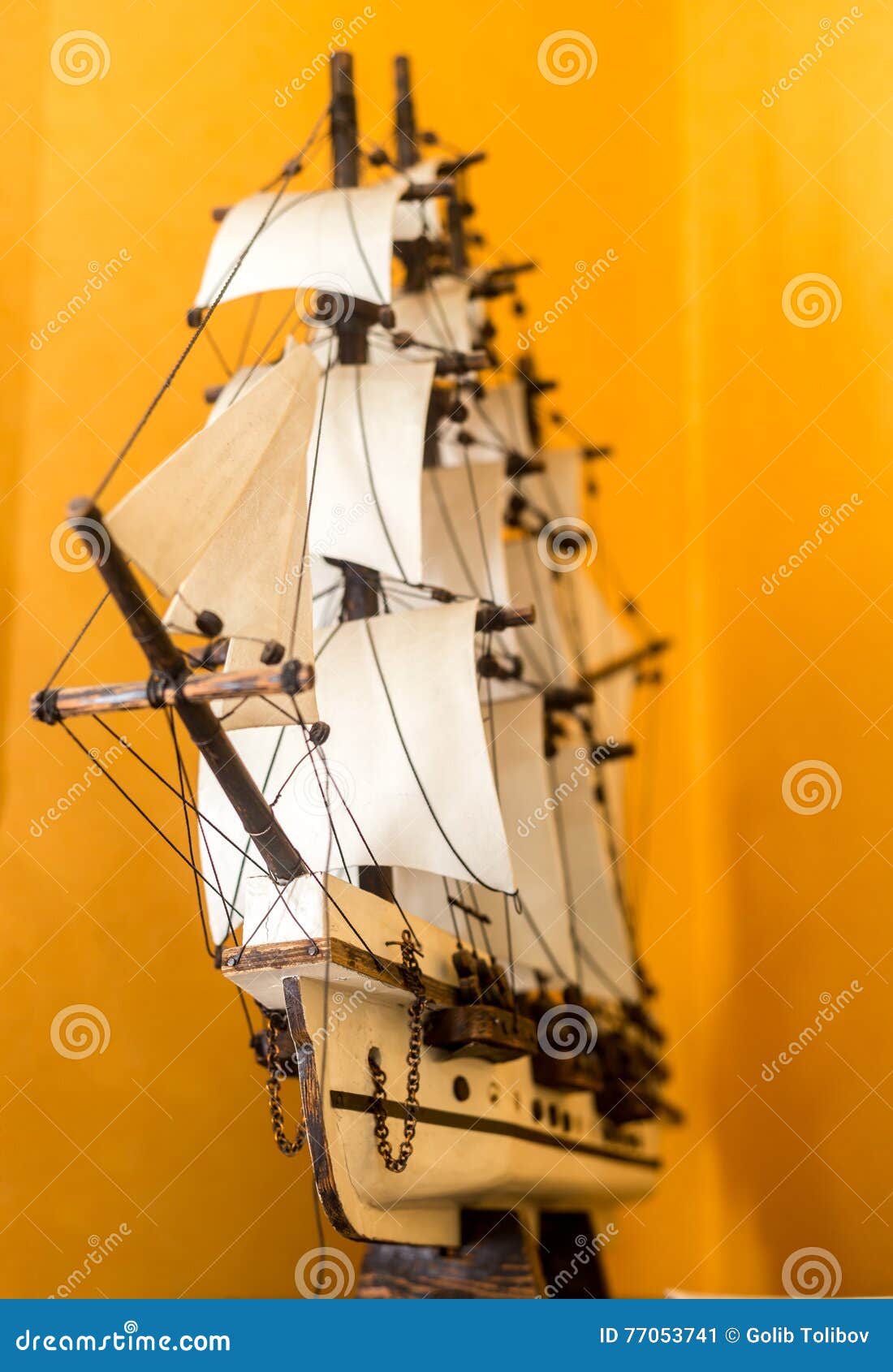 Boat Model. Small Wooden Ship Stock Image - Image of explore ...